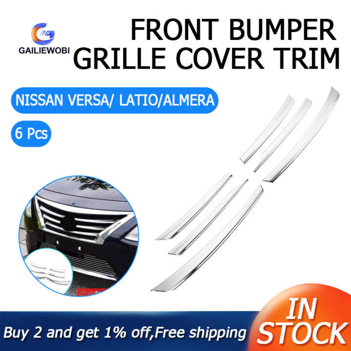 [COD][Free shipping]Car Front Mesh Grille Bumper Cover Trim for Nissan ...