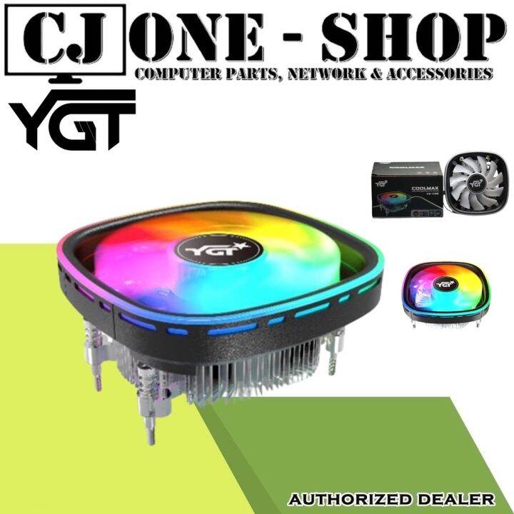 YGT COOLMAX CX-1132 CPU COOLER 3-PIN 1900RPM 900W 12V AURA SYNC RGB ...