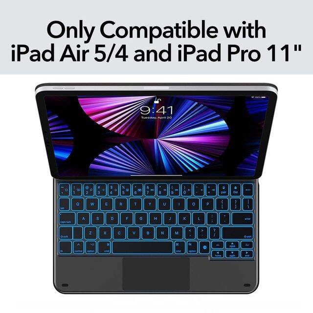 Backlight Magic Keyboard สำหรับ Ipad 12 9 12.9 2021 2020 2018สำหรับ ...