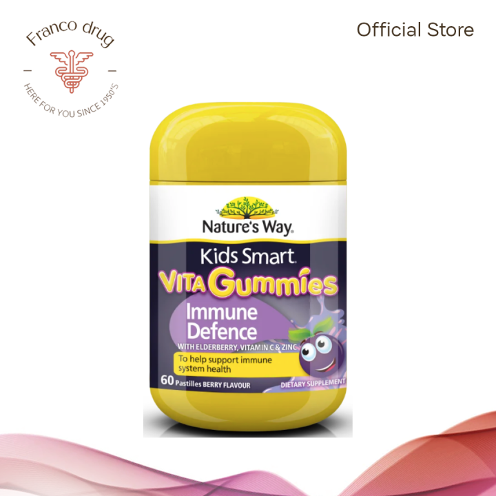 Nature’s Way Kids Smart Vita Gummies Immunity (Vitamin C, Zinc ...