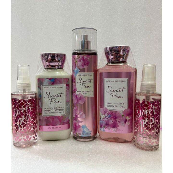 Bath & Body Works Sweet Pea Mist, Lotion, Shower Gel 236ml | Lazada PH