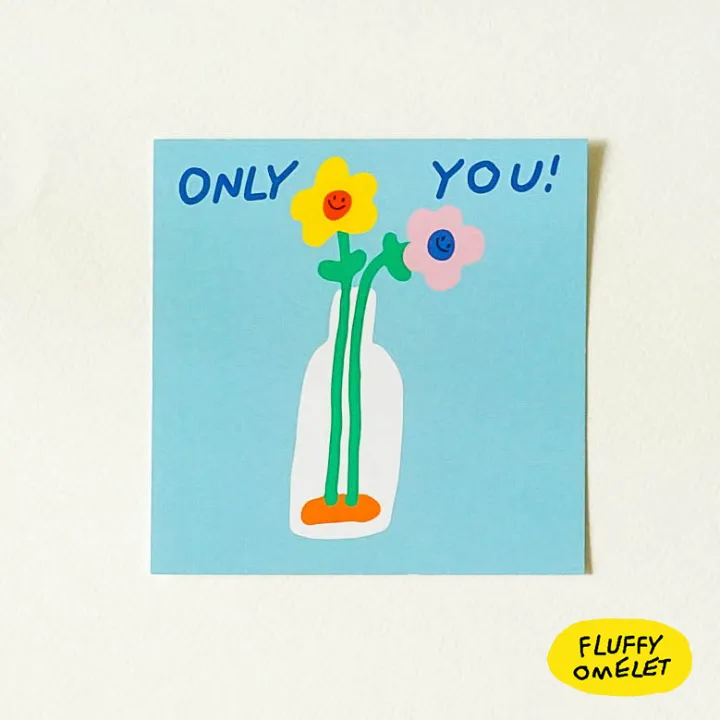 FLUFFY OMELET - Card : ONLY YOU CARD 9X9 CM | Lazada.co.th