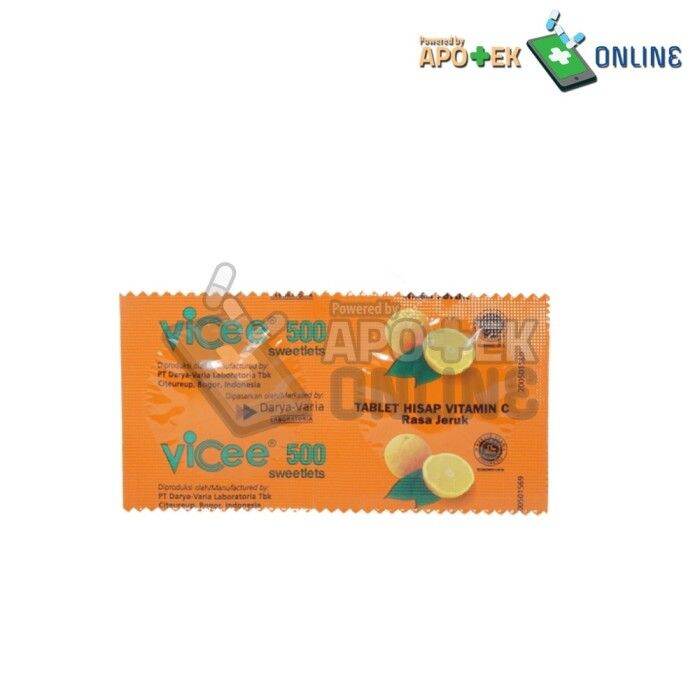 VICEE ORANGE 1 STRIP ISI 2 TABLET HISAP | Lazada Indonesia