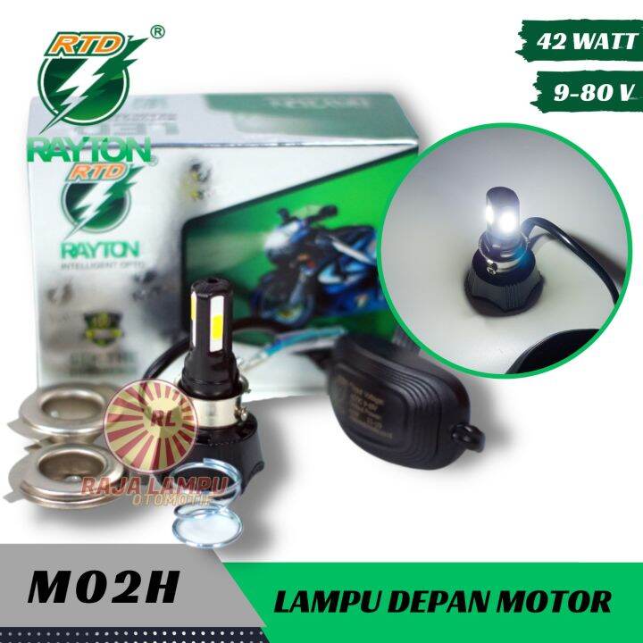lampu led motor Rayton M02H headlamp lampu utama bohlam motor original ...