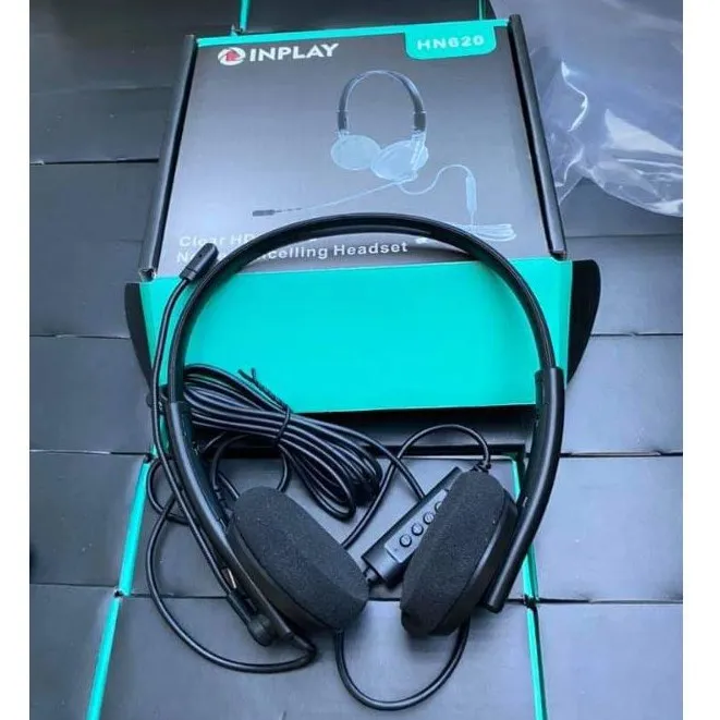 INPLAY HEADSET (HN620) USB Type Noise Cancelling with Microphone ...