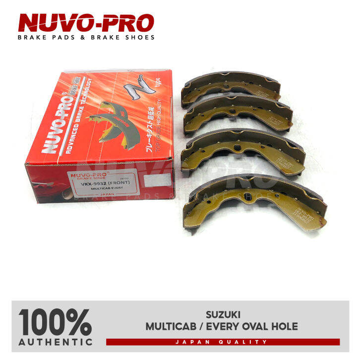 Nuvo-Pro Brake Shoe Front Suzuki Multicab VKX-9932 SET | Lazada PH