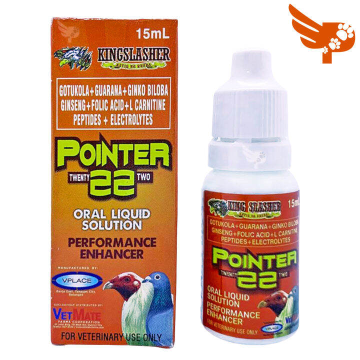 Pointer 22 - 15ml - King Slasher - PERFORMANCE ENHANCER - For Gamefowl ...