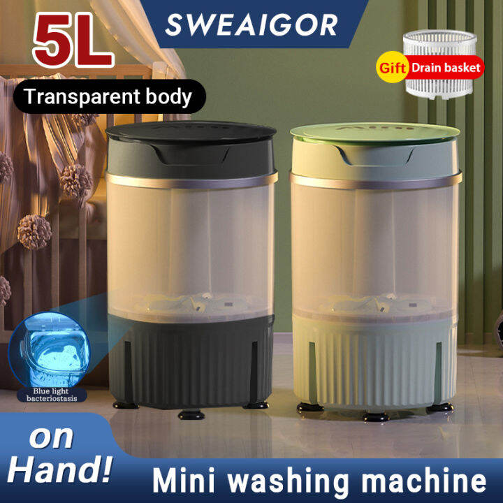 on hand！SWEAIGOR Mini Washing Machine 4.5KG Automatic Baby Washing ...