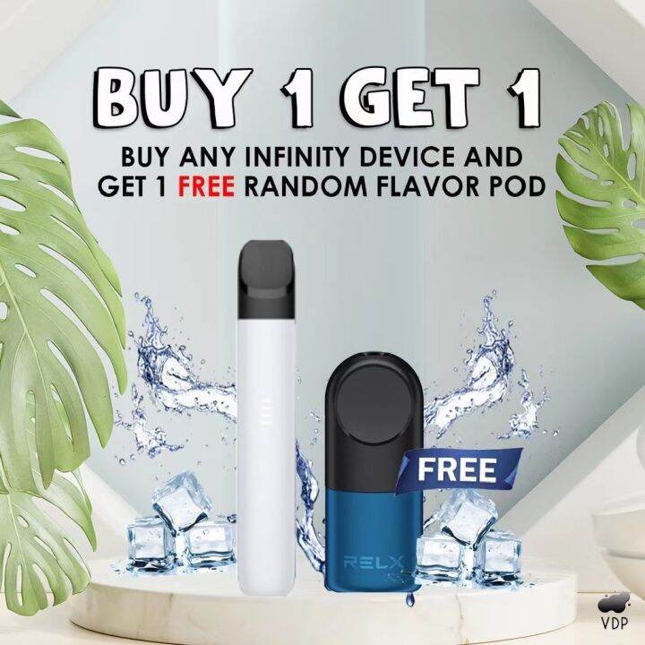 [buy 1 free 1] RELX Phantom Device Compatible Infinity Pods Relc infinity case disposable pod ...