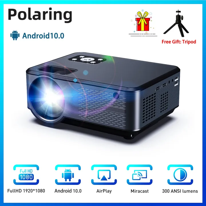 Polaring Digital Projector จริง1080P 4K Video Projetor 4000-12000 Lumes ...