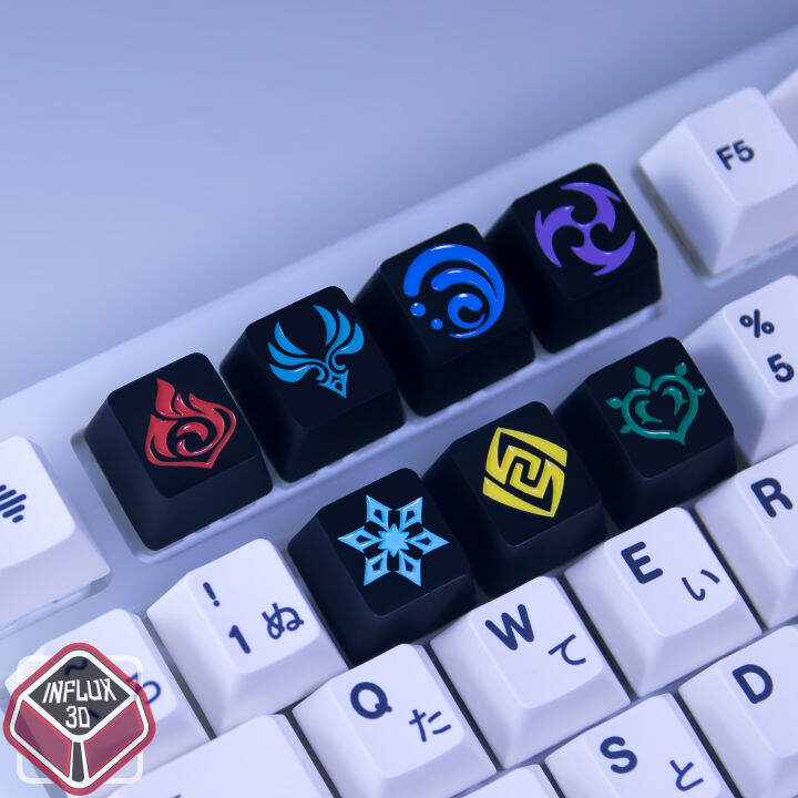 Genshin Impact Elements Mechanical Keyboard Keycaps | Lazada PH