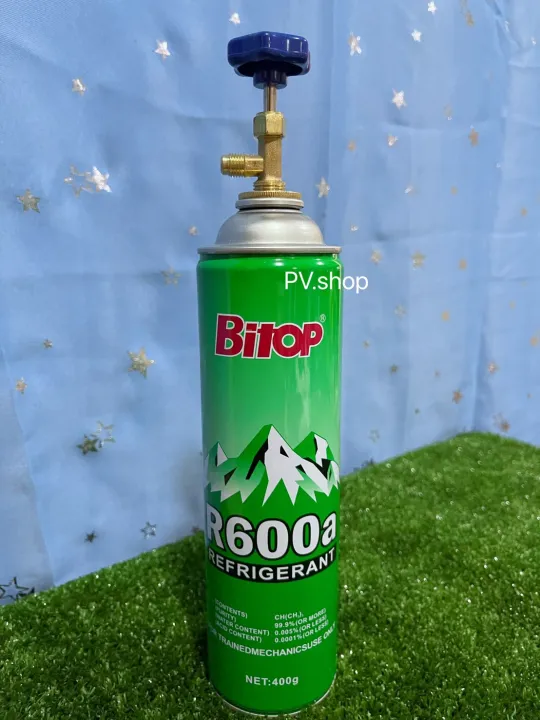 น้ำยาแอร์R600a.1กระป๋อง 400g(กระป๋องใหญ่)+พร้อมวาล์วหัวปิดเปิด | Lazada ...