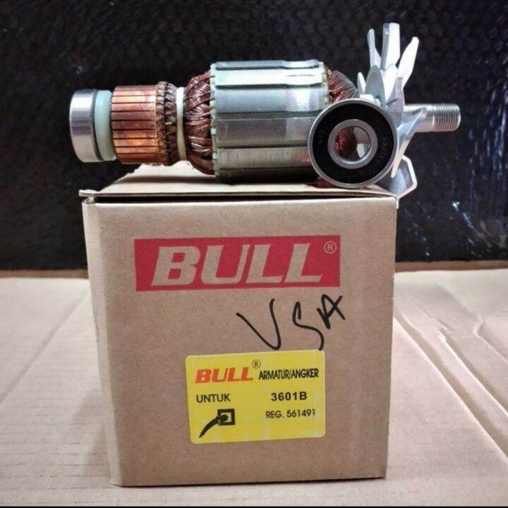 BULL ARMATURE 3601B / RRT12-1 ANGKER UNTUK MESIN ROUTER MAKITA 3601 B ...