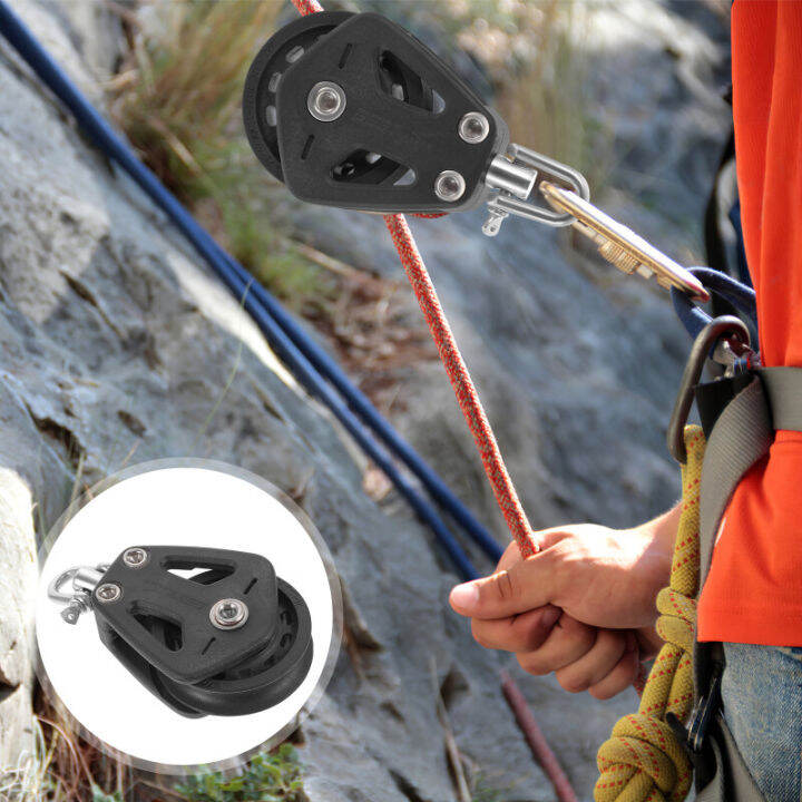 Pulley Sailing Lifting Swivel Sailboat Double Nylon Roller Single Rope ...