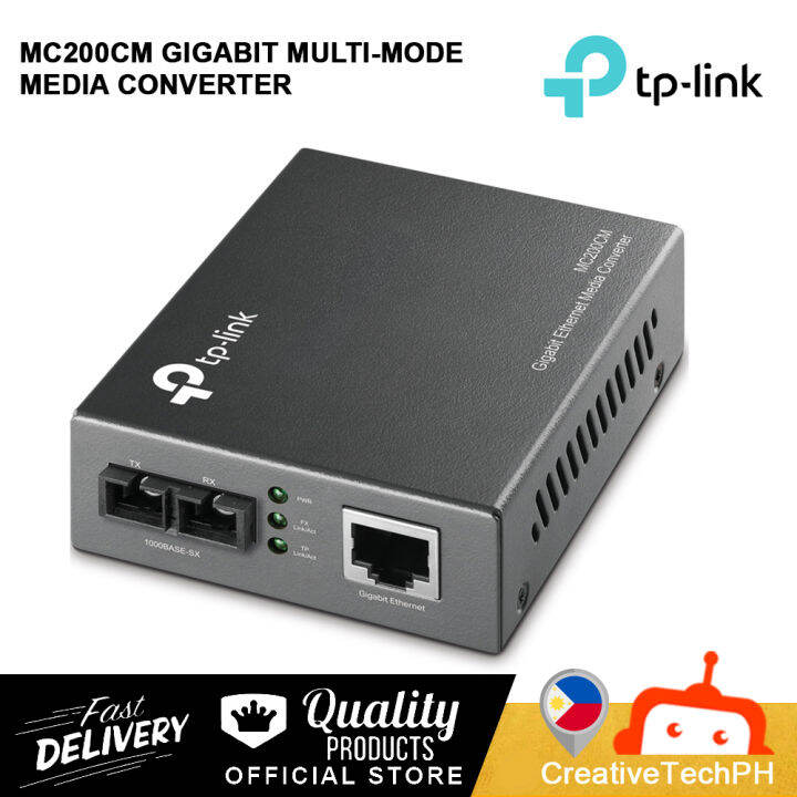 TP-Link MC200CM Gigabit Multi-Mode Media Converter | Lazada PH