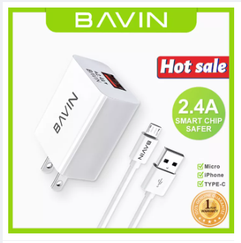 BAVIN PC516 Fast Charger Mini Universal Charger Quick Charger for Micro ...