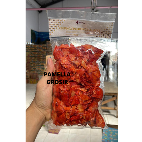 ANEKA SNACK CAMILAN KERIPIK SINGKONG BALADO 300gr/ MAKANAN RINGAN RASA ...