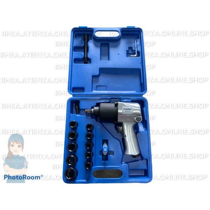 durable Flyman Pneumatic Air Impact Wrench Twin Hammer Mechanism Flyman ...
