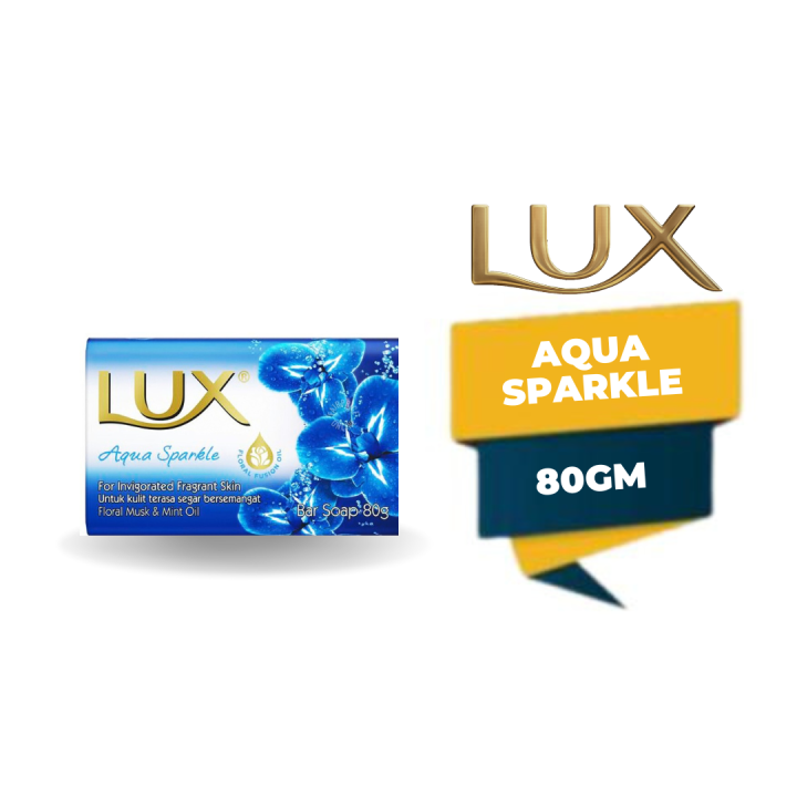 LUX AQUA SPARKLE BAR SOAP 80 GM | Lazada