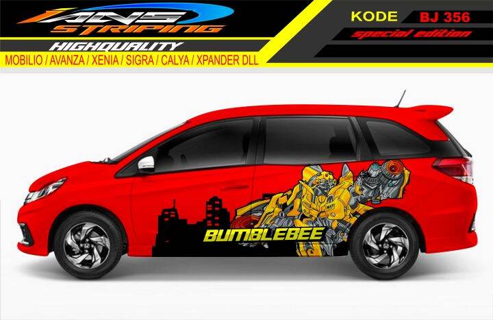 DECAL MOBIL LUXIO / STICKER TERIOS RUSH / MOBIL VIOZ / STIKER KARTUN ...
