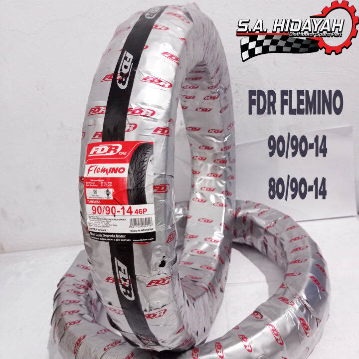 BAN FDR FLEMINO 90/90-14 80/90-14 TUBELESS HIGHT QUALITY | Lazada Indonesia