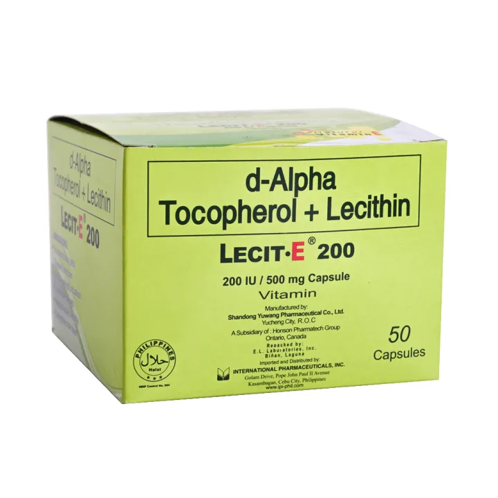 LECIT E d-Alpha Tocopherol + Lecithin 1 Capsule | Lazada PH