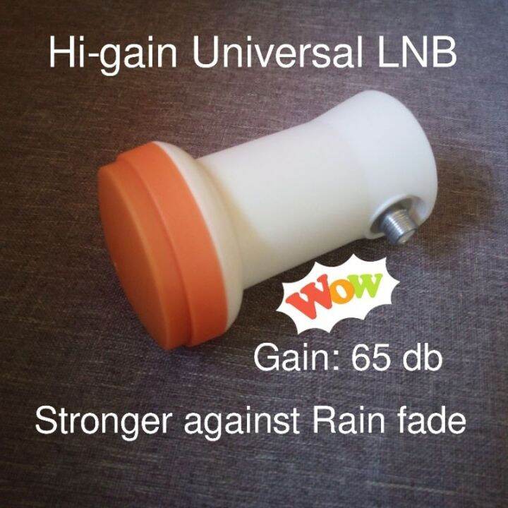 Hi-Gain (65db) Universal LNB Ku band for Gsat Cignal Satlite - Full Hd ...