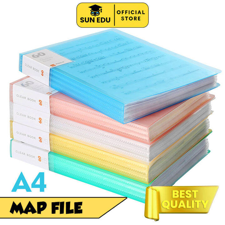 Document keeper map file/ Clear holder A4 40 lembar | Lazada Indonesia
