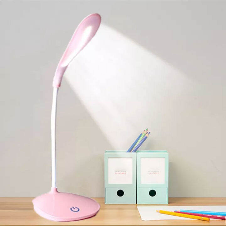 Table Desk Lamp LED Stand Desk Lamp Rechargeable 3 Levels Brightness ...