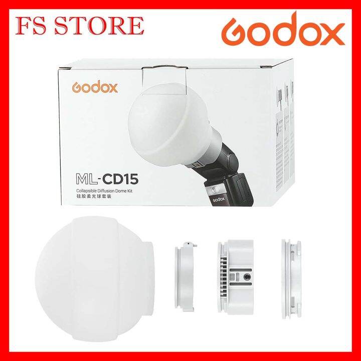 GODOX ORIGINAL ML-CD15 MLCD15 COLLAPSIBLE DIFUSSION DOME KIT FOR V1 ...