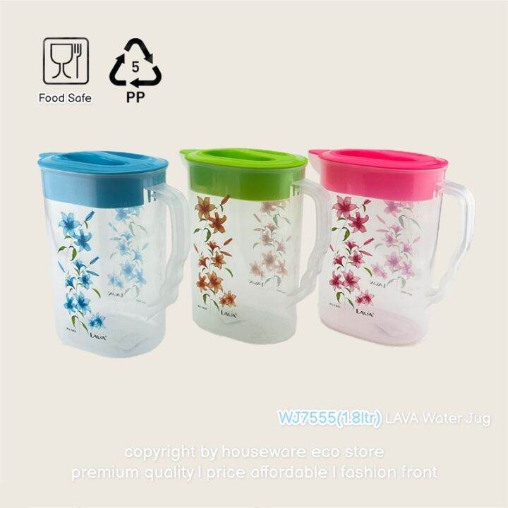 LAVA Plastic Water Jug Water Container BPA FREE / Jag Air Bekas Air ...