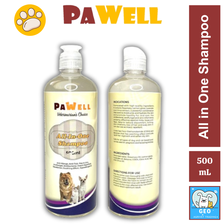 [GEO AGRIVET] PAWELL All in One Shampoo Anti Tick, Flea and Lice Dog ...