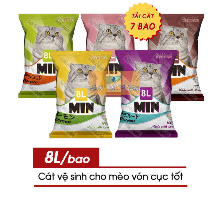[Tải 7 Bao] Cát Vệ Sinh Cho Mèo Min 8L (Chính Hãng) - [Nông Trại Thú ...