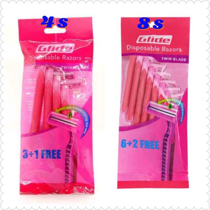 GLIDE Disposable Razors Twin Blade * SOLD PER PACK * | Lazada PH