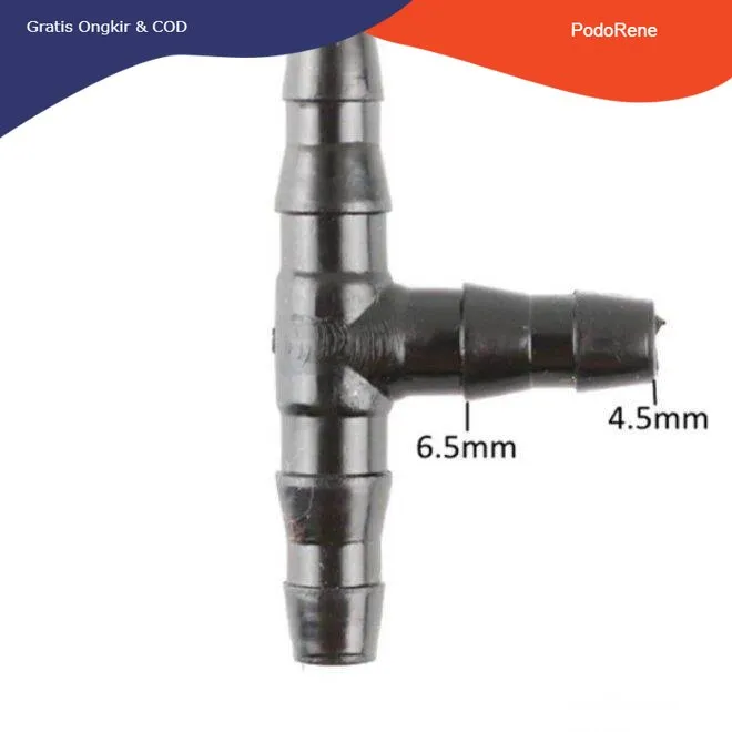 Nepel Konektor T Selang 7 Mm - Conector T Selang Irigasi 7MM | Lazada ...