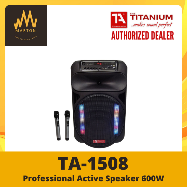 TITANIUM AUDIO TA-1508 Professional Active Speaker 600w / Bluetooth ...