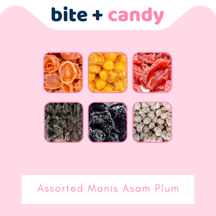 Assorted Sweet & Sour Asam Plum 100gm+- Repack (HALAL) Preserved Fruit ...