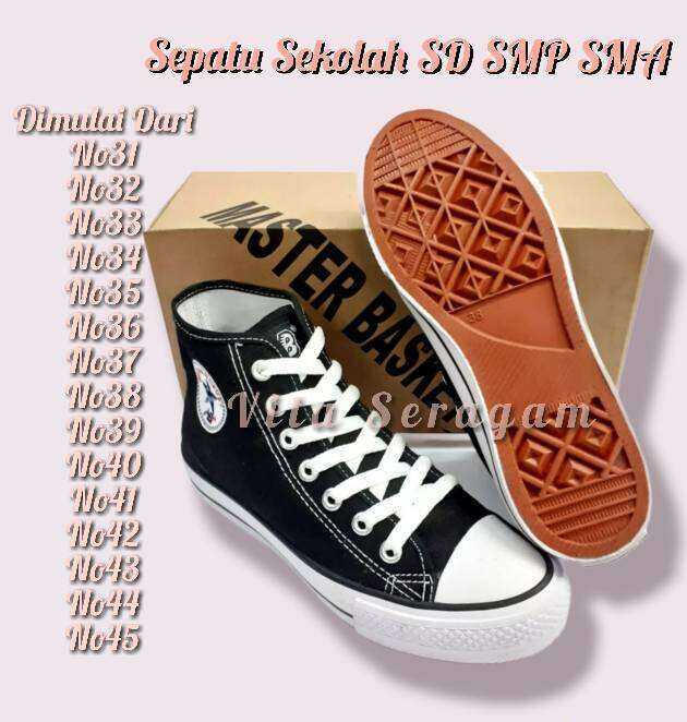 Sepatu Sekolah nb Master Basket 805 Model Warrior Hitam Putih | Lazada Indonesia