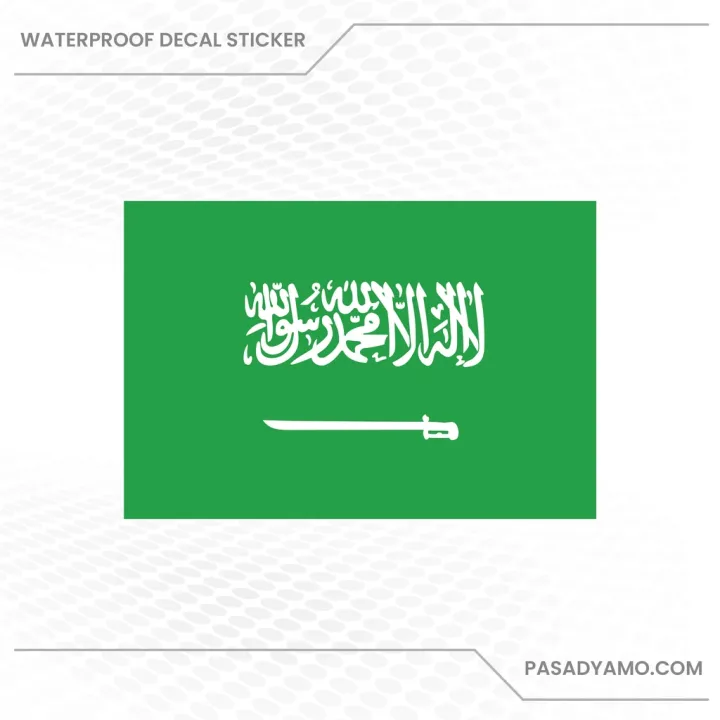 Saudi Arabia Flag OFW Logo Decal Sticker for Cars Motorcycles Laptops ...