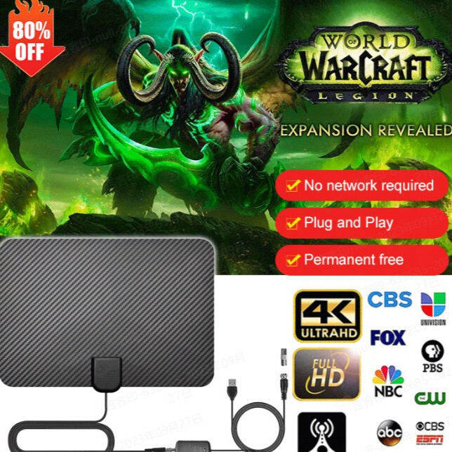 VIVINICE Super HD 4K Indoor Digital Antenna Carbon Fiber Antenna High ...