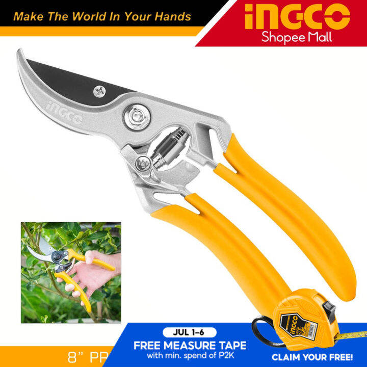 ♫Ingco HPS0109 8 Pruning Shears for Cutting Stem Branches, Trimming ...