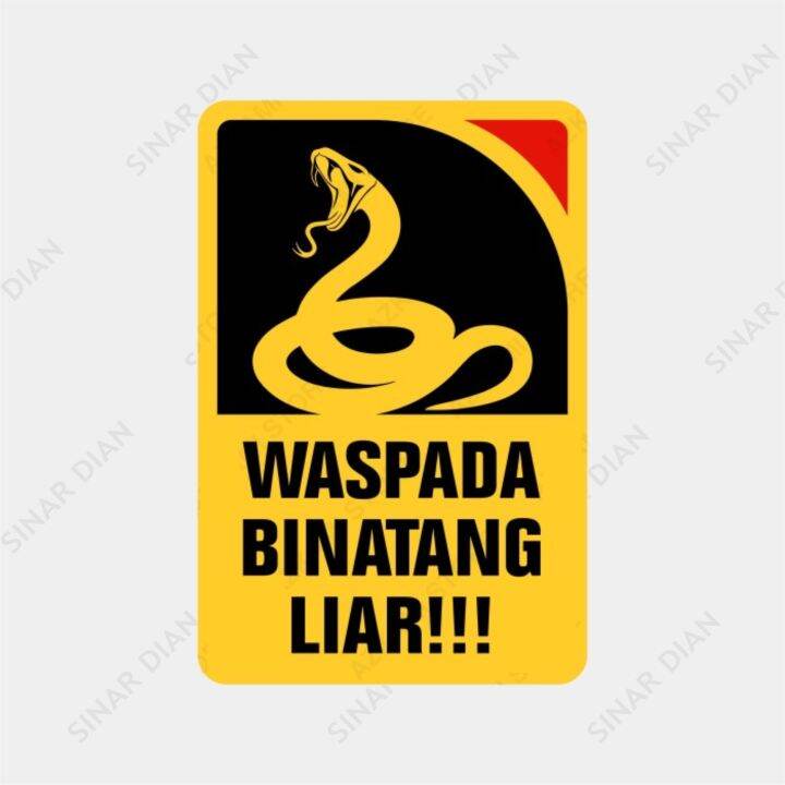 Rambu Waspada Binatang Liar 20cm x 30cm - Plat Alumunium | Lazada Indonesia Rambu Waspada Binatang Liar 20cm x 30cm - Plat Alumunium | Lazada Indonesia