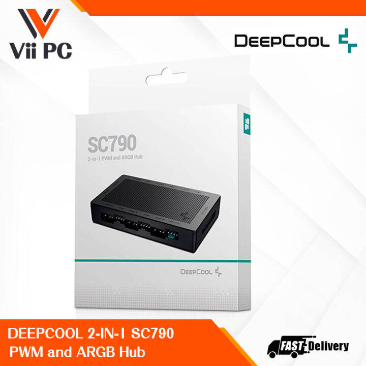 DeepCool SC790 ARGB and PWM HUB,6 Ports for Addressable RGB Lighting ...