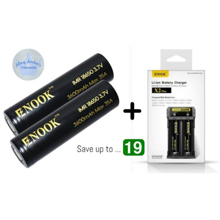 ☃Enook 3600mAh 30A Battery + Enook x2 Plus Charger☞ | Lazada PH