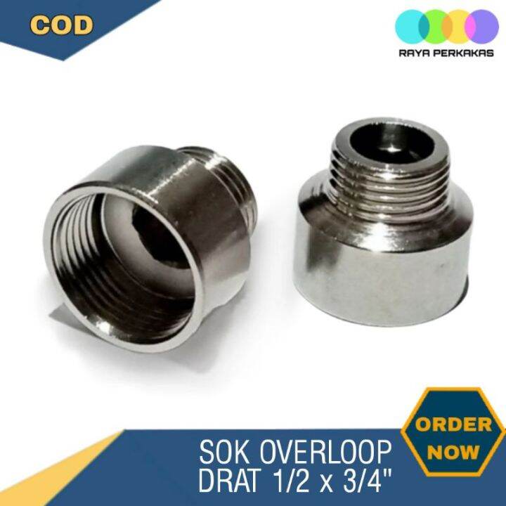 Sok Verloop Extension Sok Drat Luar Dalam ½ x ¾ inch | Lazada Indonesia