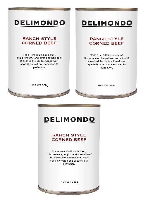 Delimondo Ranch Style Corned Beef 380g - Pack of 3 | Lazada PH