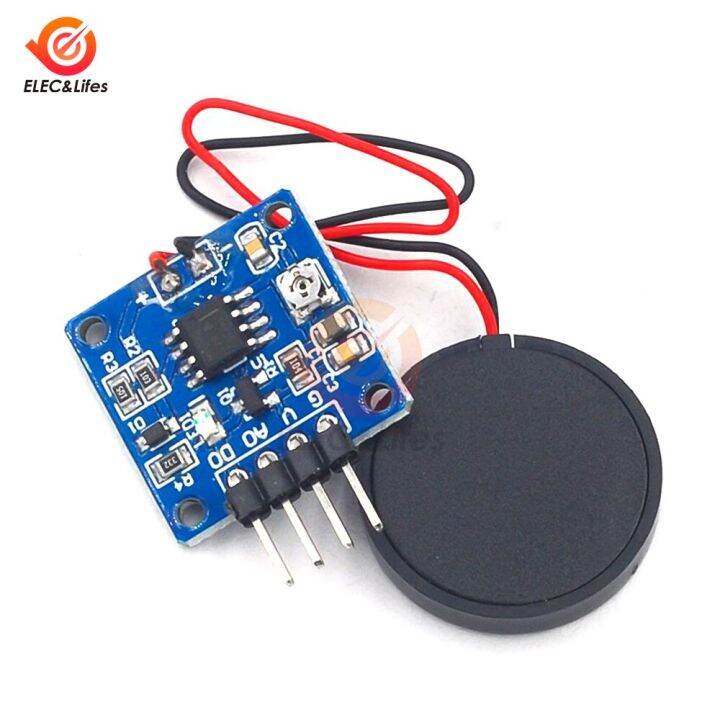 DC 5V Vibration Sensor Piezoelectric Ceramic Chip Knock Vibration ...