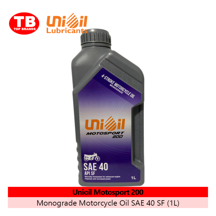 Unioil Motosport 200 SAE 40 SF Motorcycle Oil | Lazada PH