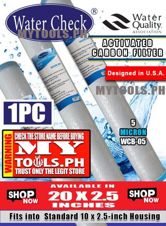 20SL Water Check Activated Carbon Filter Cartridge 20x2.5 inches ...