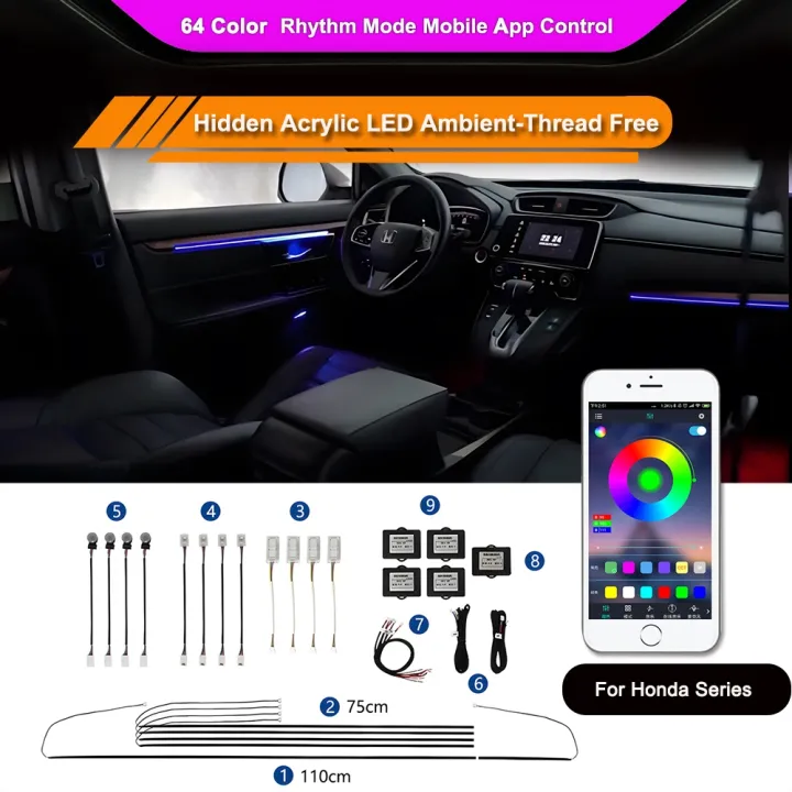 {hot} For Car Honda Civic Crv Accord Azz City Fit Hrv Forza 125 App ...